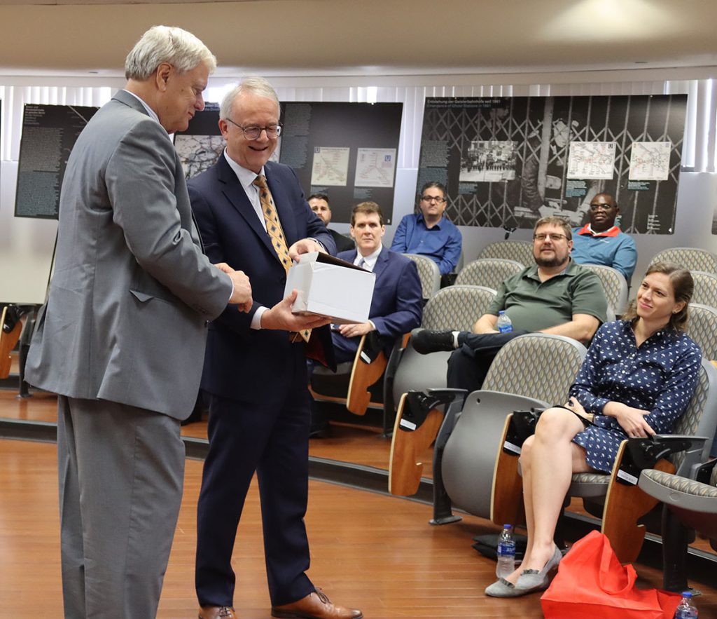 Keiser & Berlin Consulate Exhibit Divided Border Stations